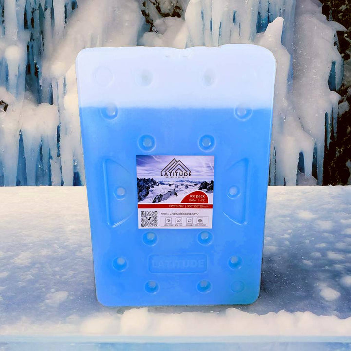 Latitude Board - Teak Charcuterie Board with Insertable Ice Pack